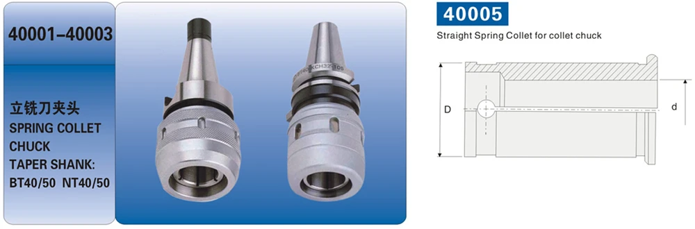 ISO40 NT40 NT50 Milling Machine Tool Holder Power Collet Chuck Set with ...