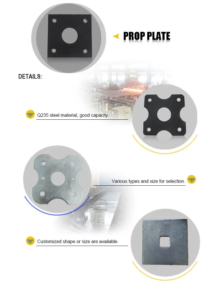 Construction Scaffolding Galvanized Prop Base Plate Supplier
