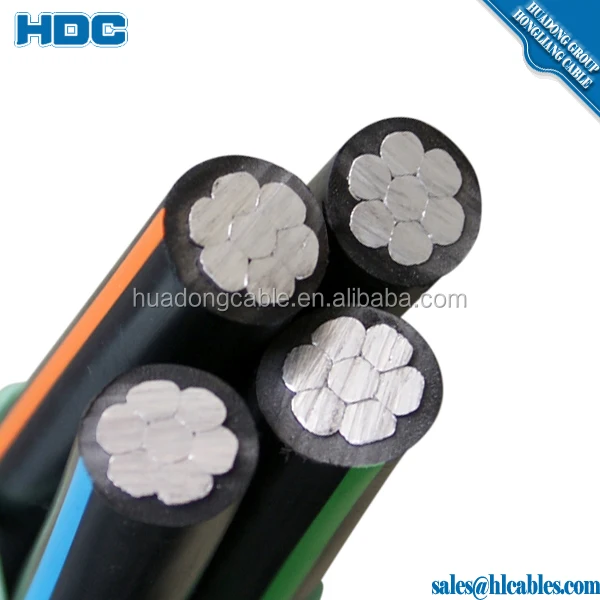 Aluminum Triplex Cable # 4,Aluminum Conductors Grade Ec 1350 With Ldpe ...