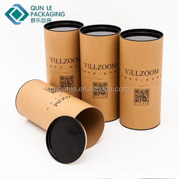 Cylinder Shape Large Round Cardboard Gift Boxes Packaging Kraft ...