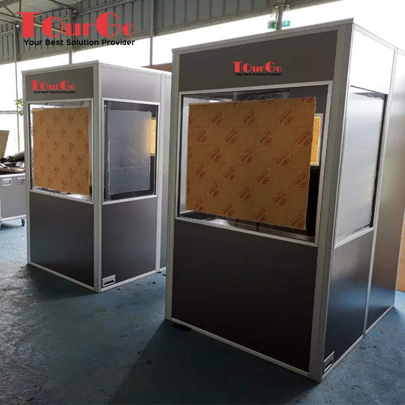 Simultaneous Interpretation Booths System For One Person With Tempered ...