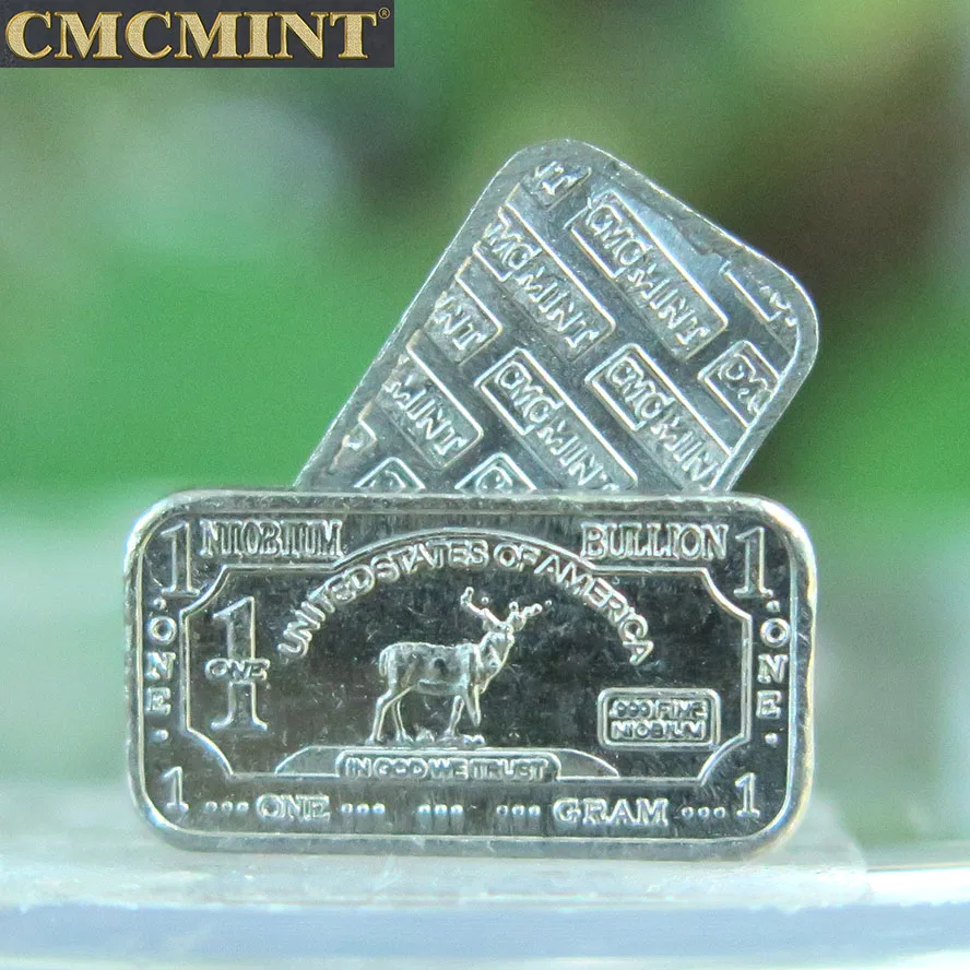 Shop Our Hot Selling 1 Gram 999 Fine Niobium Deer Bullion Bar A135