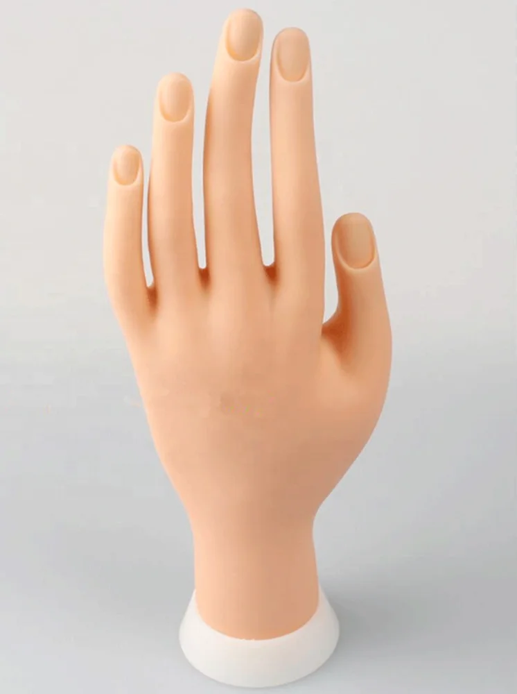 Nail Hand Practice Model,Soft Plastic Hand For Nail Art Training - Buy ...