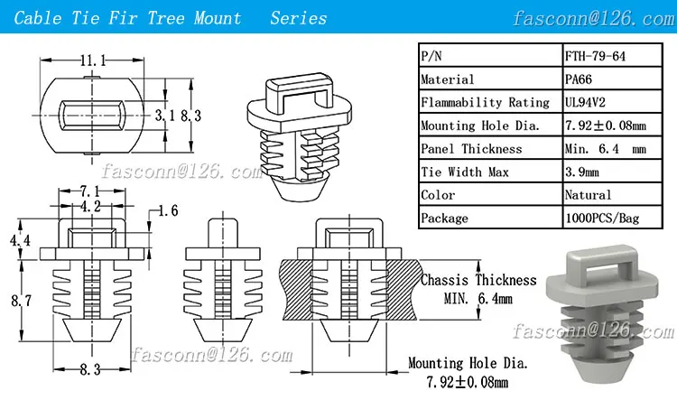 Nylon Arrowhead Cable Tie - Secure Wire Fixtures Efficiently
