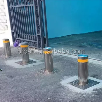Parking Entrance Automatic Road Blocker Hydraulic Lifting Bollards Post ...