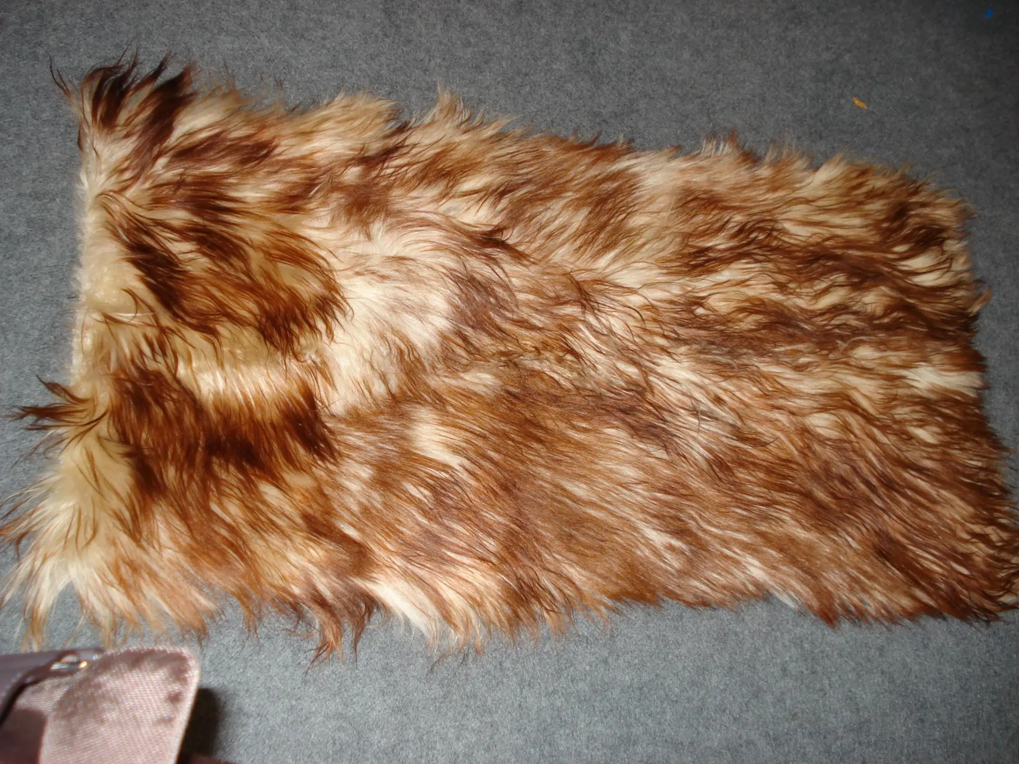 Natural Genuine Goat Long Fur Leather - Versatile & Durable