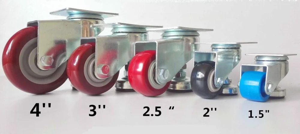 3 Inch Adjustable Heavy Duty Caster Wheels with Self Leveling