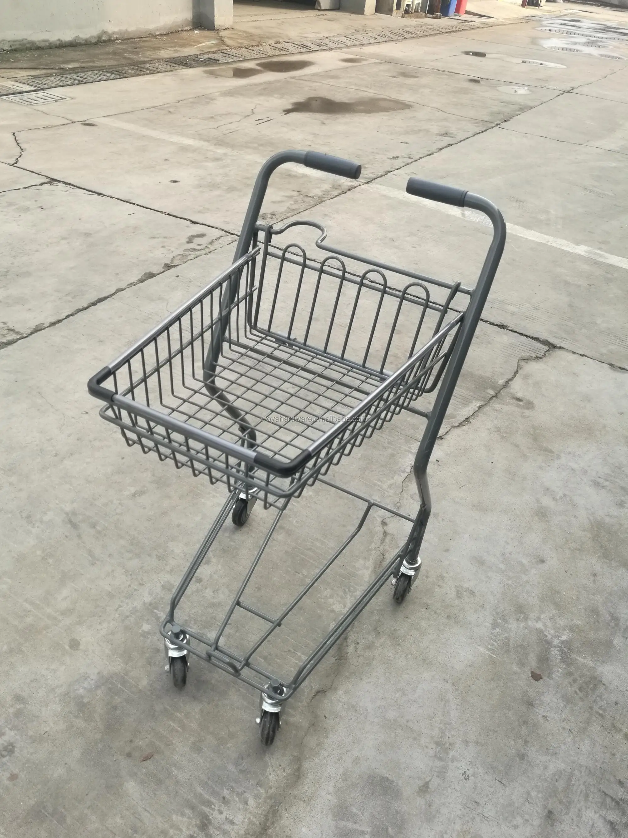 Small Shopping Trolley - Handy Hand Push Cart for Supermarket
