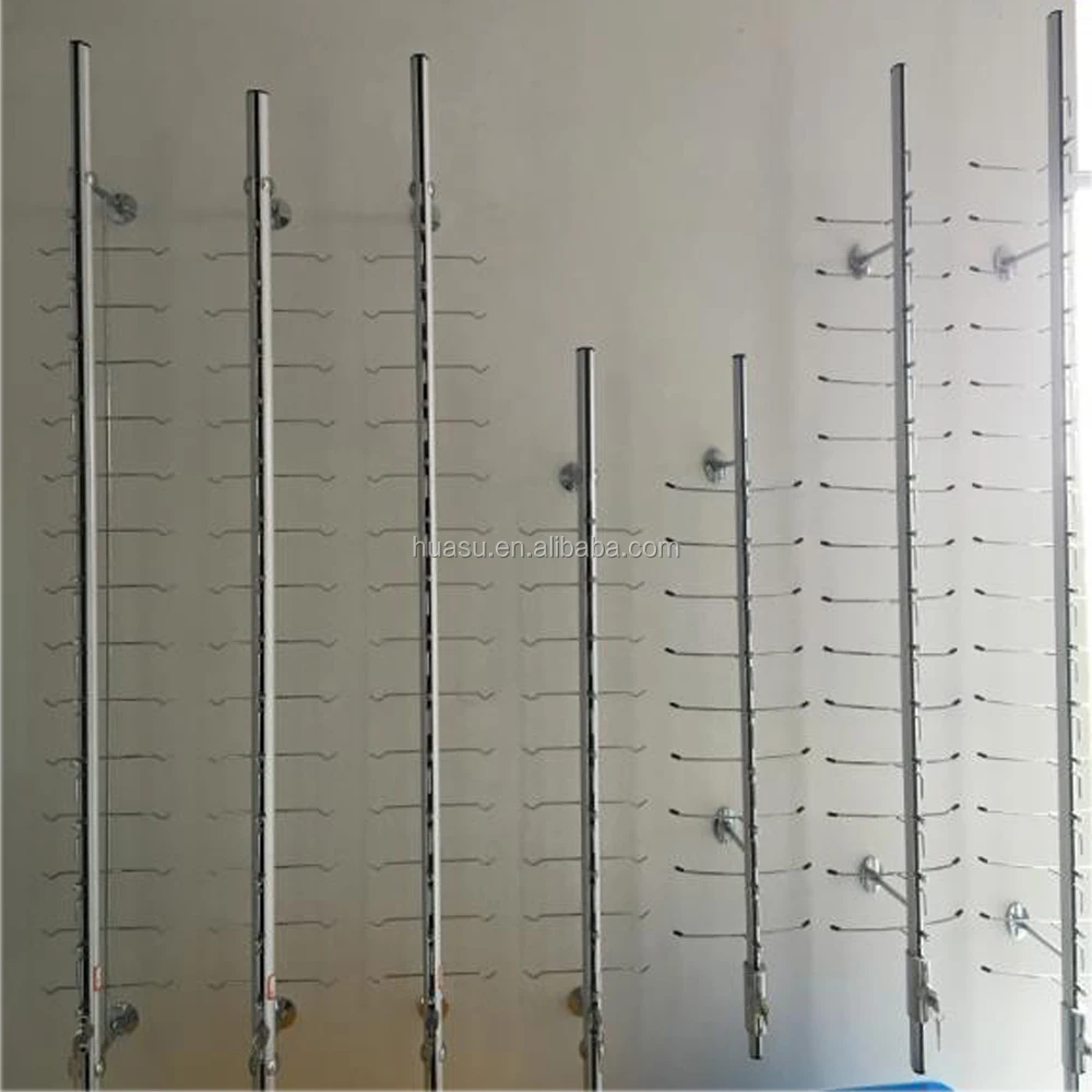 Strong Metal Sunglass Display Rack - Wall Mounted Eyewear Stands