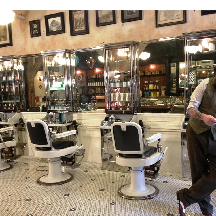 Custom Barber Stations - Modern Barber Shop Display Furniture