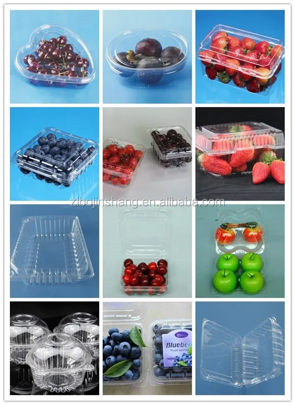 Small Clear Plastic Clamshell Boxes For Grape And Strawberry Packaging ...