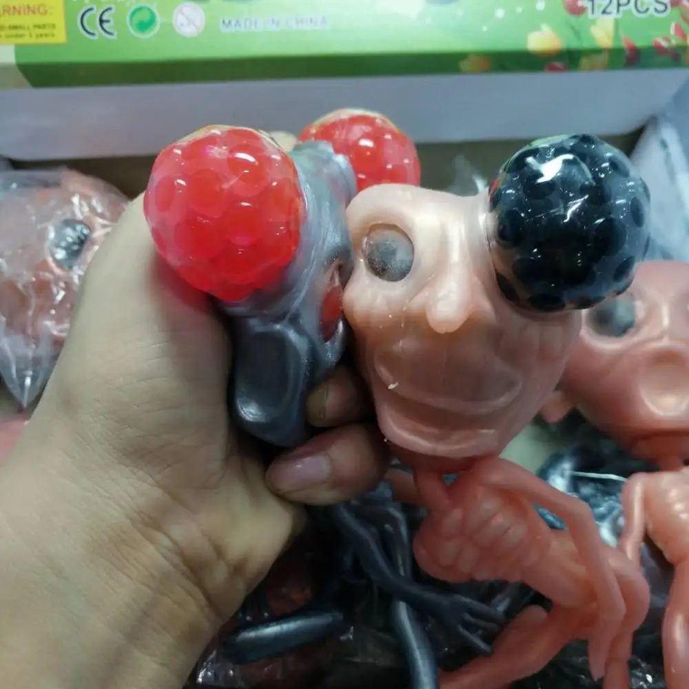 Oem Anti Hand Squish Alien Style Ball Squishy Squeeze Relief Mesh ...