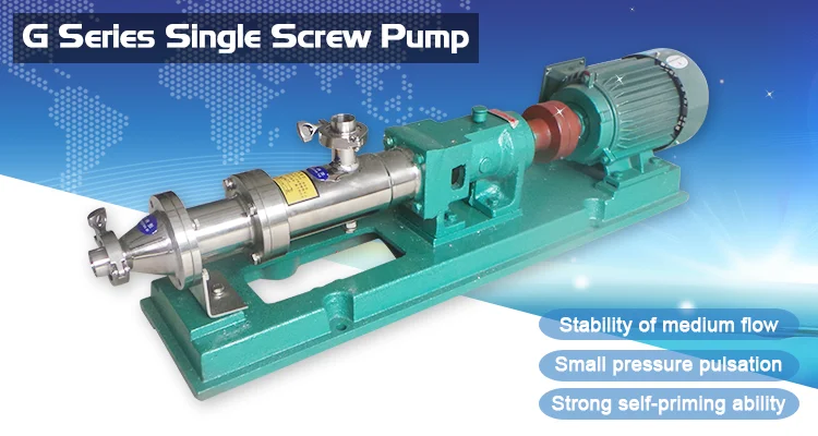 Stainless Steel Archimedes Single Barrel PCM Screw Pump
