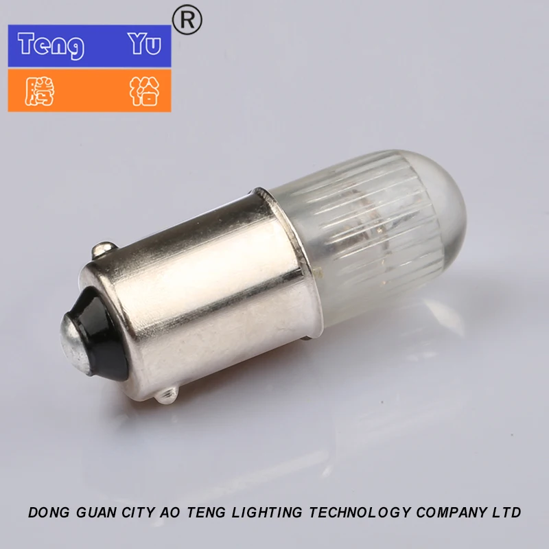 BA9S T10x28mm Orange Neon Switch Button Indicator Bulb