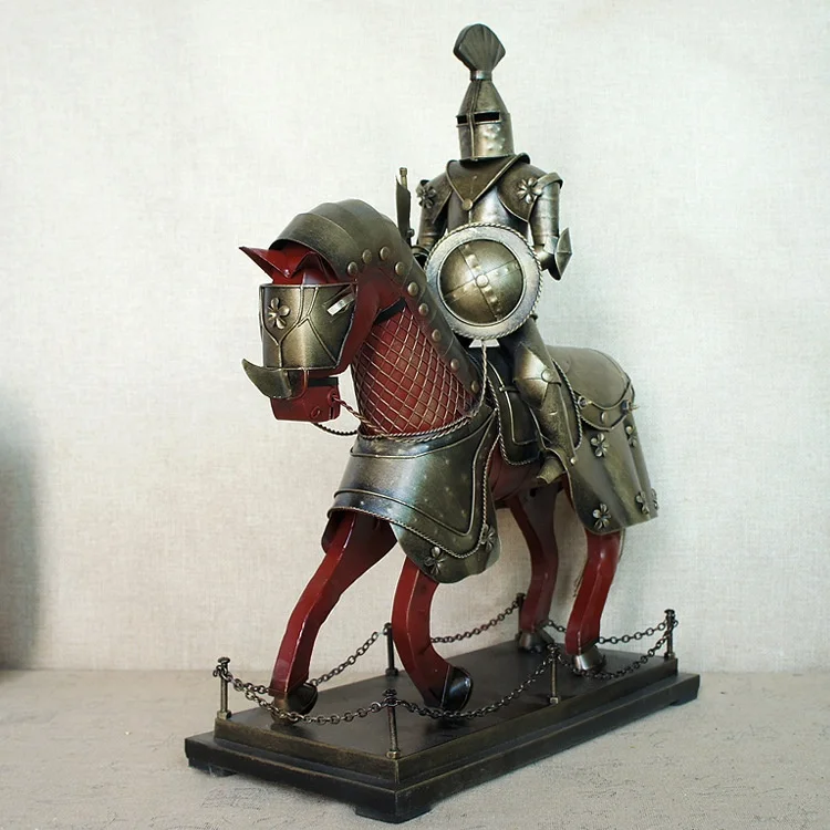 Metal Crafts European Medieval Armor Knight Model Decorations Iron ...