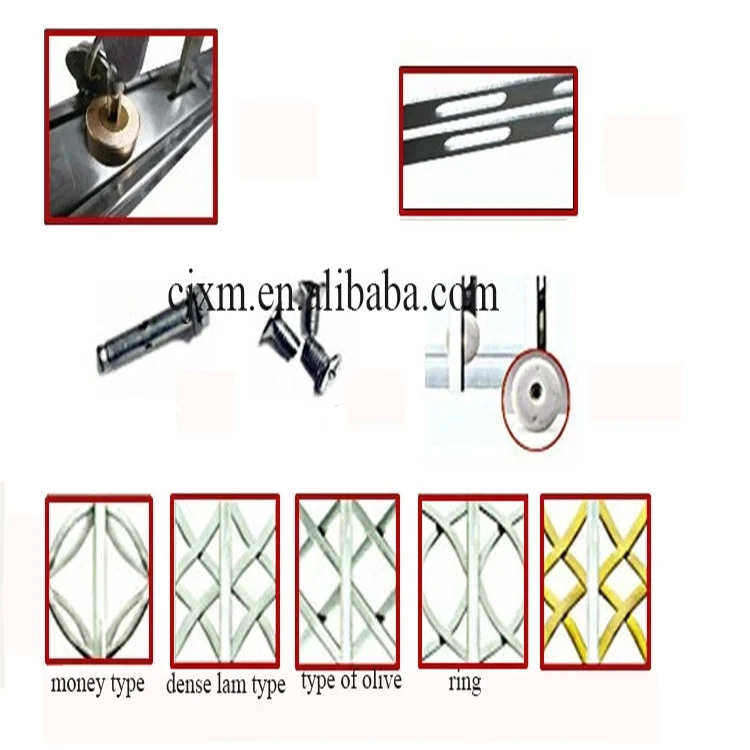 Modern Retractable Stainless Steel Pull Gates Steel Color Door