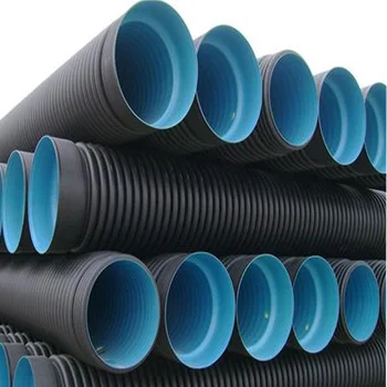 Black/orange Hdpe Double Wall Corrugated Drainage Pipe - Buy Hdpe ...