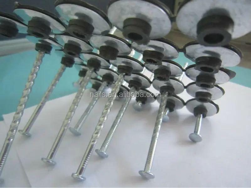 Wood Screw Nails With Flat Head With Gasket And Cover - Buy Screw Hook ...