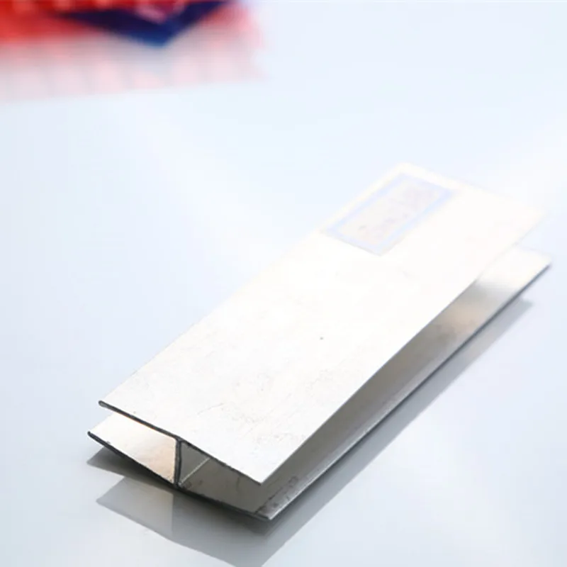 H Shape Snap Plastic Polycarbonate Profiles - Buy Pc H Profile Shape,Pc ...