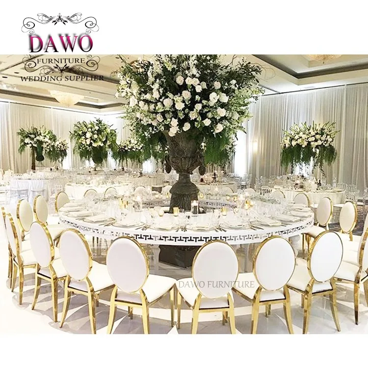 MDF Top Half Moon Wedding Table - Modern Dining Solution