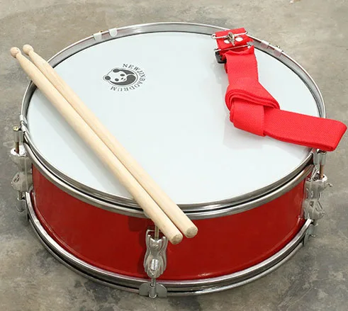 Musical Instrument China Snare Drum with Red Steel Edge Snare Drum ...
