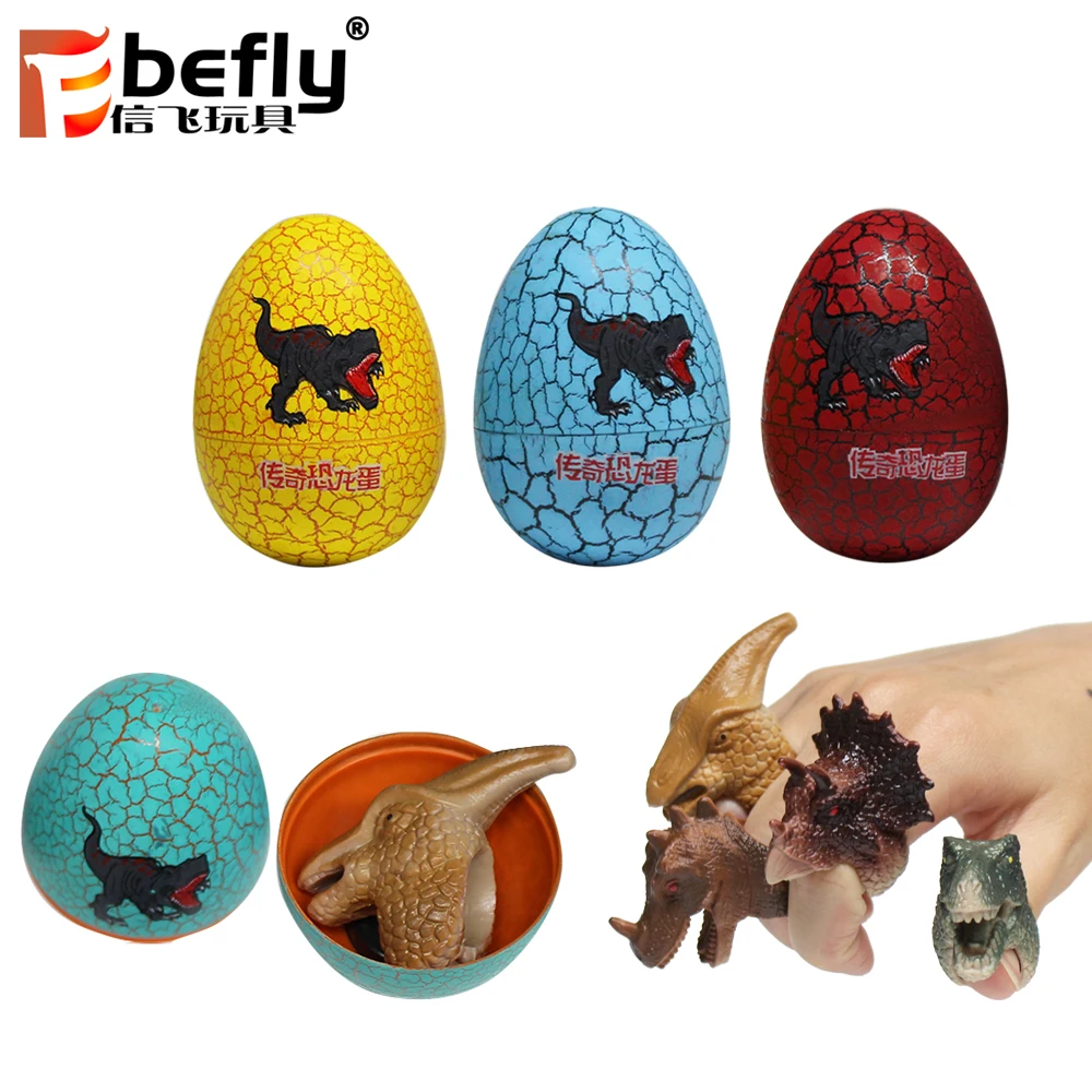 Kids Dino Theme Park Toy Plastic Dinosaur Ring In Egg - Buy Plastic ...