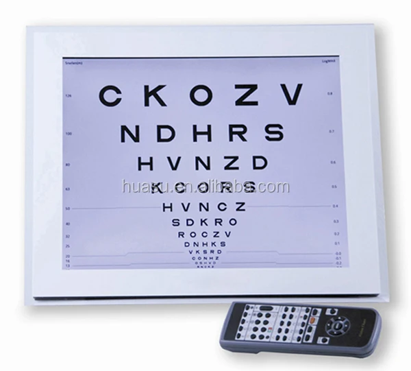 China Top Quality Optometry Led Vision Tester Visual Acuity Chart ...