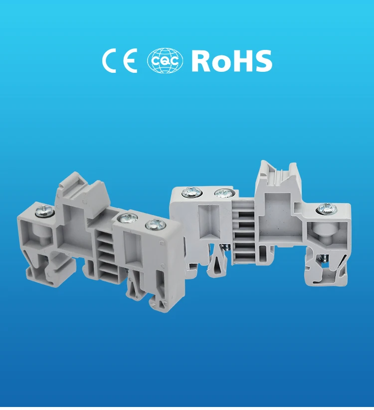 E/JUK-2 Terminal Blocks - Reliable End Stops for DIN Rail