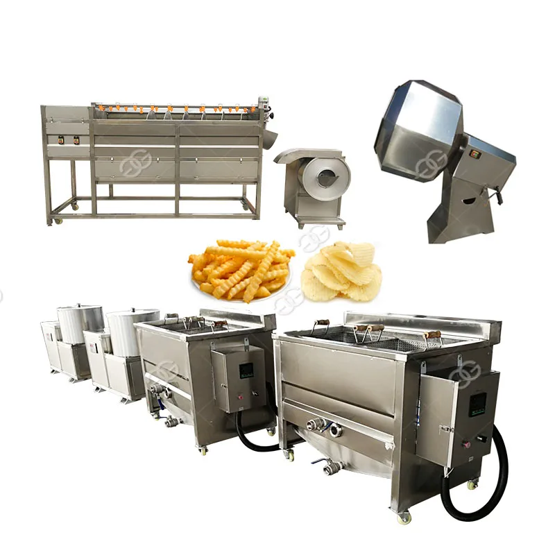 Factory Frying Equipment Fresh Frozen French Fries Making Machine Fully