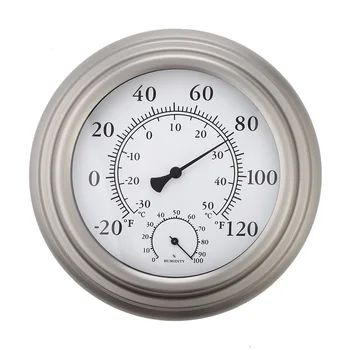 Waterproof Wall Round Large Outdoor Thermometer - Buy Large Outdoor ...