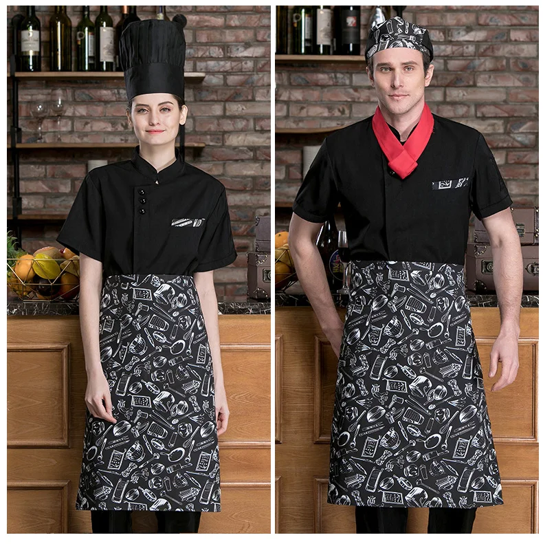 Restaurant Uniform Bar Uniform Waiter/waitress Uniforms Waist Apron Men ...