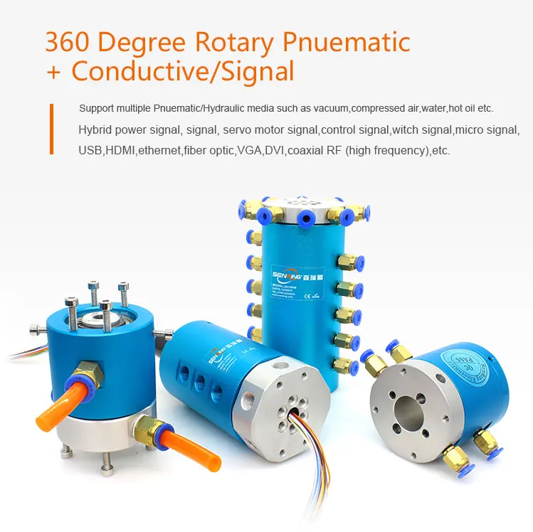 Multiple Passage Rotary Joint - 6 Channels for Hydraulic