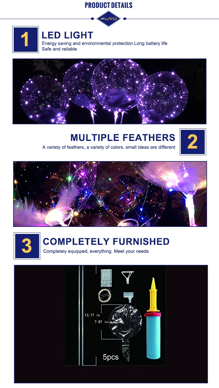 Factory Wholesale Festival Christmas Glowing Led Balloons Flashing ...