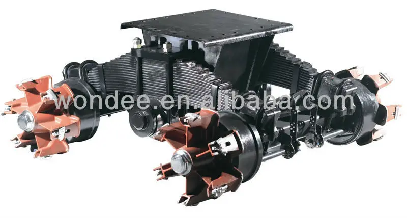 28T Tandem Axle Bogie for Single Point Suspension - Wondee