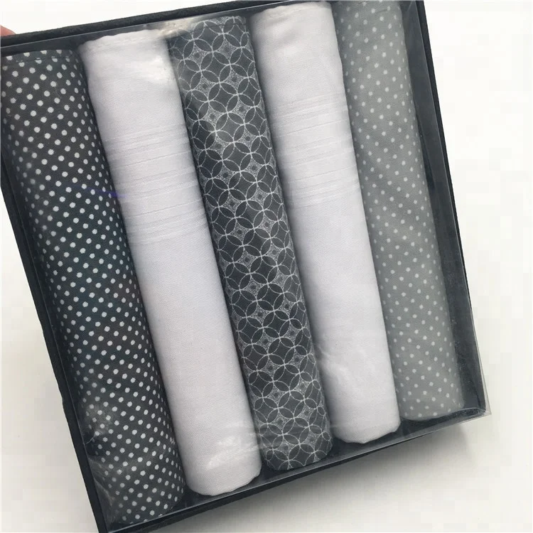 Cotton Europe Blue White Handkerchief Gift Box For Teenagers Lavender ...