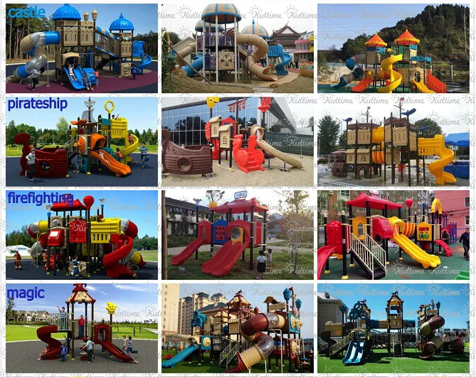 Kidtime Playground - Durable Wood Plastic Composite Equipment