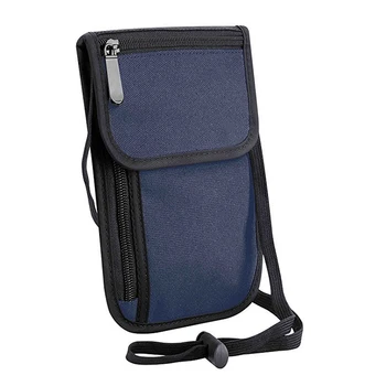 Custom Travel Neck Pouch Hidden Passport Wallet Rfid Blocking Neck ...