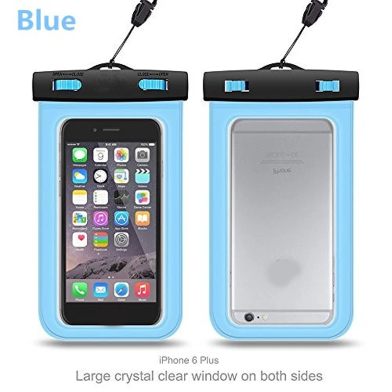 Inflatable Waterproof Pouch Mobile Phone Bags 30m Underwater Dry Case ...