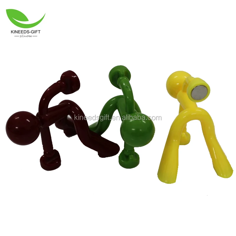 Rubber Magnet Men Refrigerator Magnets Magnetic Connect Toy Neodymium Magnets Translucent Mini Q ...