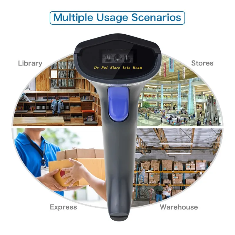 Milestone Handheld CCD Wired 2D QR Code Scanner with USB