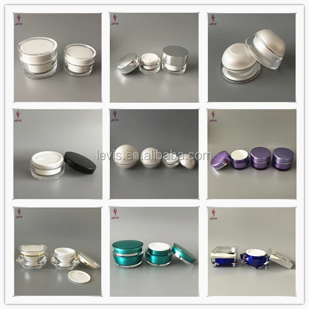 Empty Hexagon Flat Plastic Hair Cream Container 100 Gram Cream Jar ...