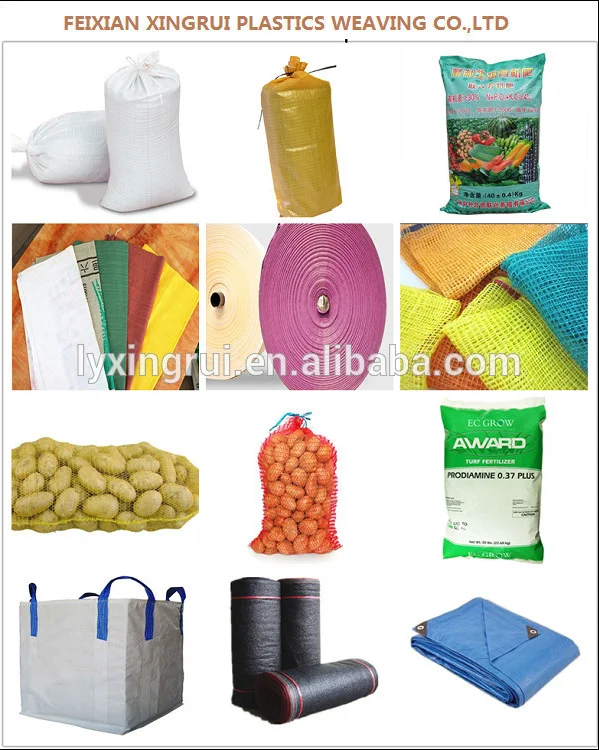 White Raw Material Plastic Pp Woven Packing Bag/sack Polypropylene ...