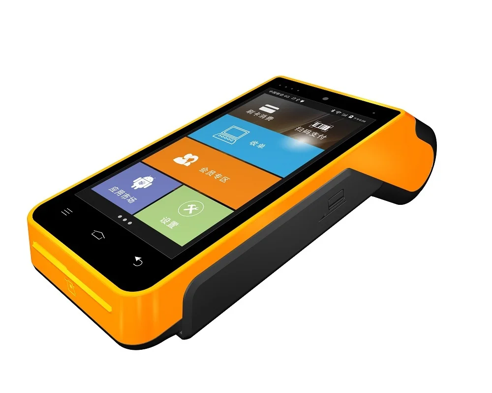 Mf919 Android Pos Terminal Handheld Payment Device With Bill Printer ...