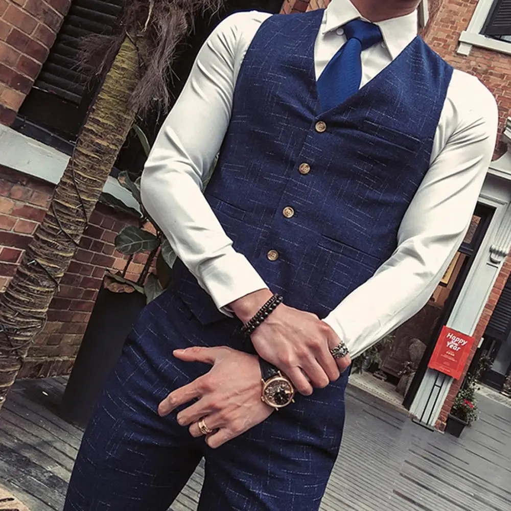 Traje Formal De Caballero Para Hombre Traje Formal Occidental De Tres ...