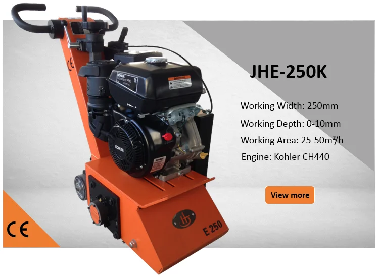 250mm Electric Walk Behind Asphalt Milling Machine with Drum Set Free