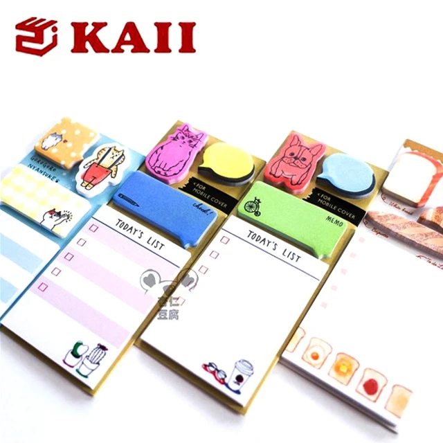 Kaii Pop Up Sticky Notes Pad Set 3 X 3 Mini Notepad Memo Pads For To Do ...