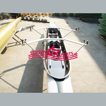 Carbon Fiber Double Scull Rowing Boat With Round Shoulder And Al Wing ...