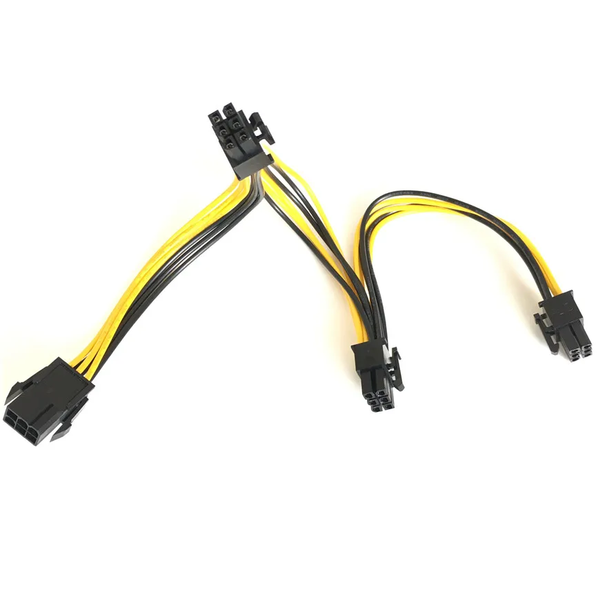 Gpu Molex 6 Pin Pci Express Female To Male 1 To 3 Graphics Video Card ...