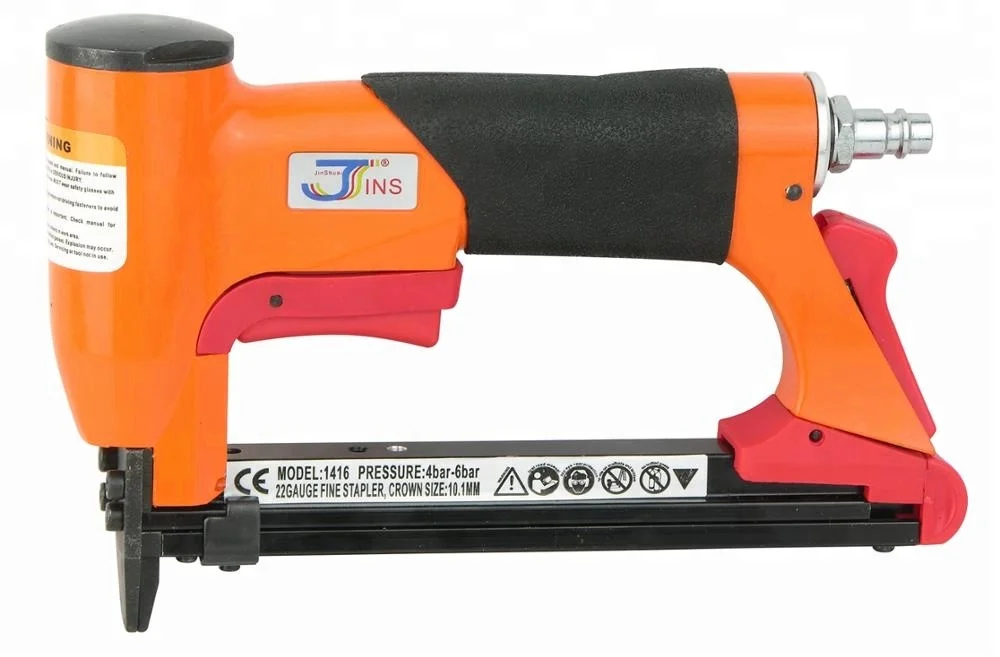 Air Stapler FS1416B - 3/8'' Crown Stapler with 300,000 Times Capacity