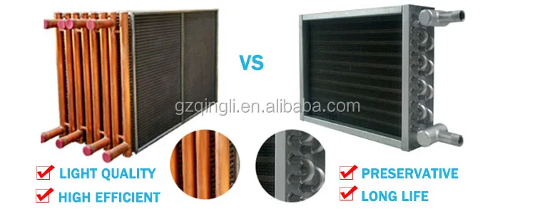 Copper Fin Tube Heat Recycle Machine Air Conditioner Radiator
